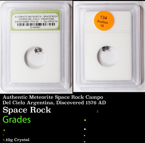 Authentic Meteorite Space Rock Campo Del Cielo Argentina, Discovered ...