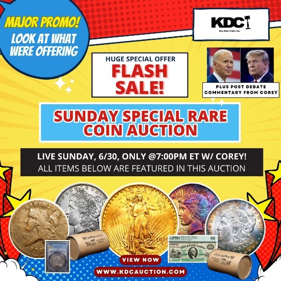 Key Date Coins Auction Catalog - FLASH SALE! Sunday Special Rare Coin ...