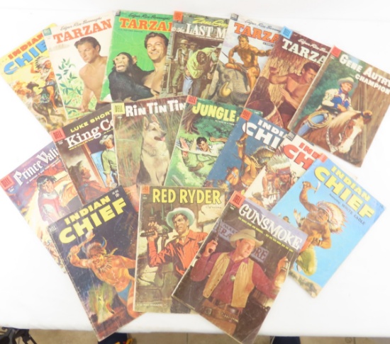 17 10 cent Dell Comics Indian Chief, Tarzan & more | Art, Antiques ...