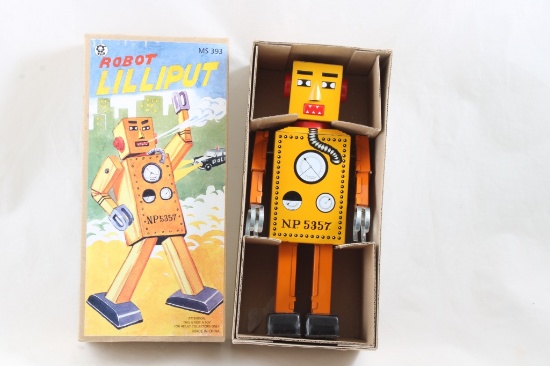 Robot Lilliput MS 393 Toy in Box 8 1/2" Tall | Online Auctions | Proxibid