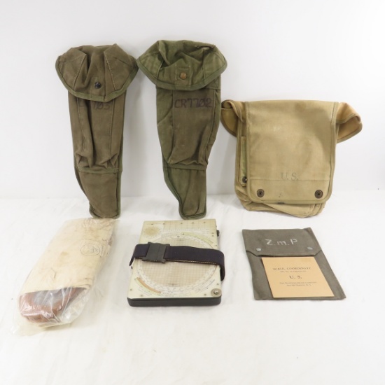WWII Map, Antenna Bags, Plotting Board and More | Online Auctions ...