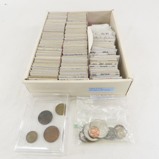 Collection of carded world coins | Online Auctions | Proxibid