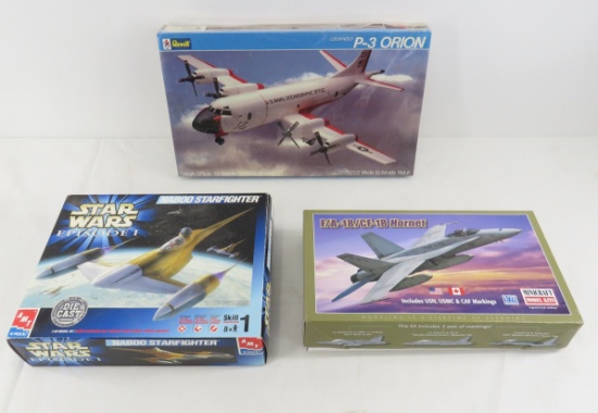 Star Wars Naboo Starfighter & 2 Airplane Model Kit | Art, Antiques ...