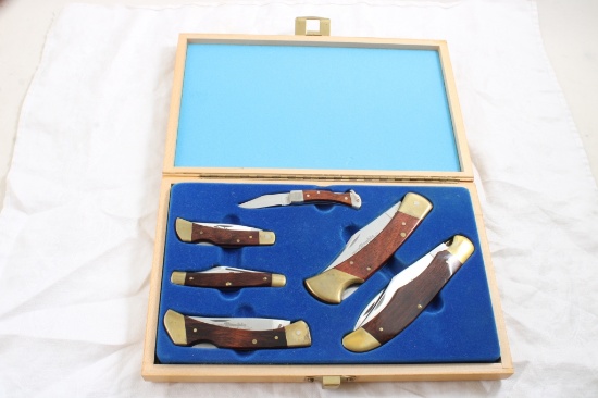 Frontier Imperial Double Eagle Folding Knife Set | Guns & Military ...