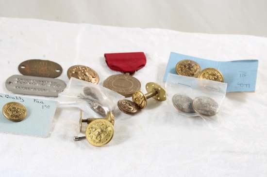 Military WW2 Dog Tag, Brass Property Tag, Medal & | Guns & Military ...