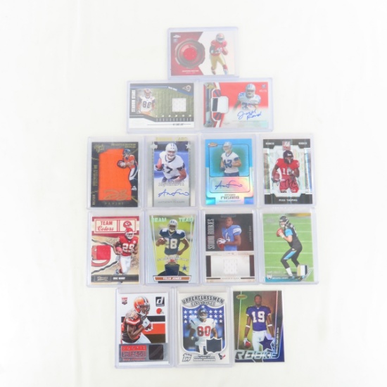 14 NFL Football Signature & Jersey Cards | Art, Antiques & Collectibles ...