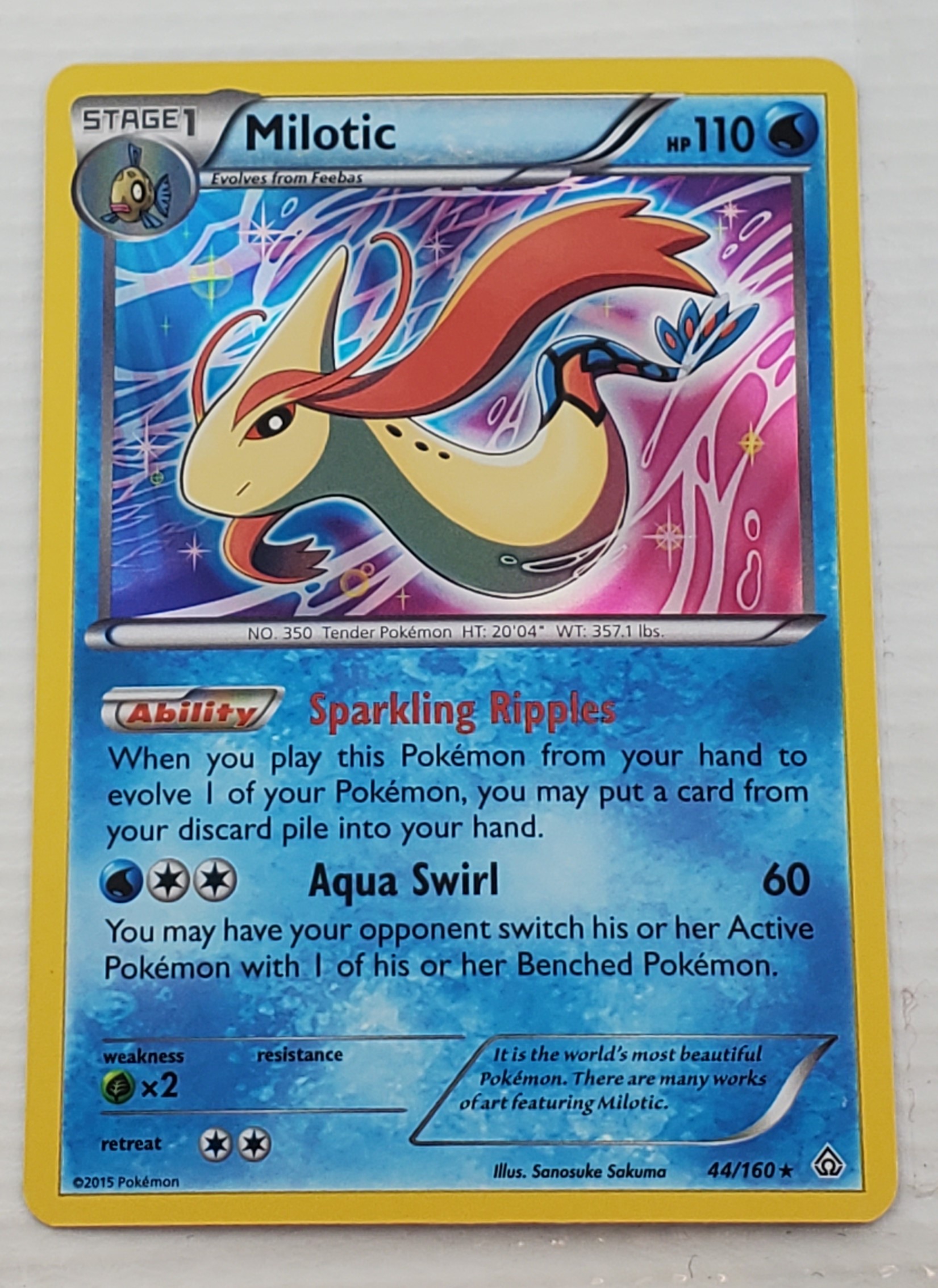 Pokemon Milotic Card