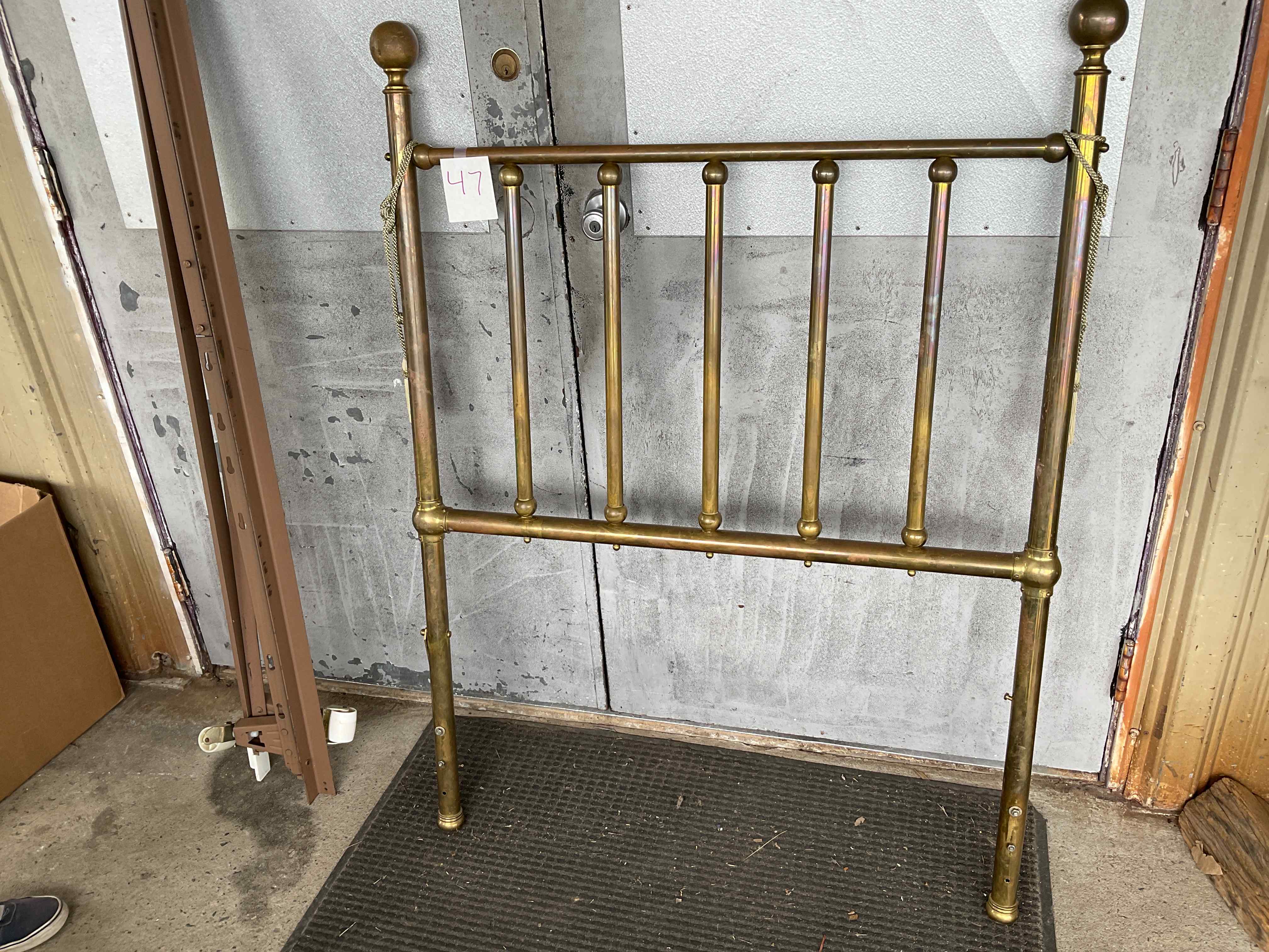 Brass Single Bed W Frame Proxibid 4146
