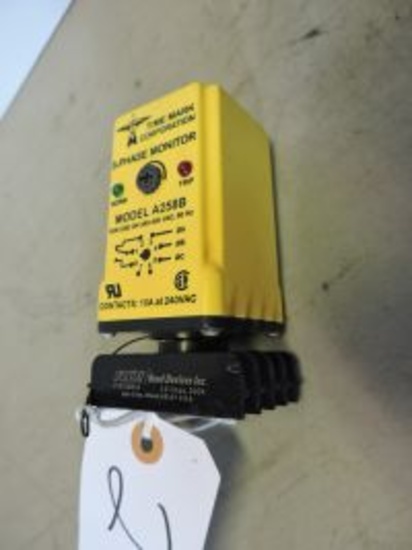 Pair of TIME MARK CORP. 3-Phase Monitor / Model: A258B / 380-480 VAC / 60Hz | Online Auctions ...