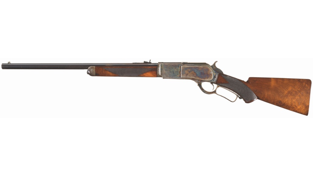 Lot ANTIQUE WINCHESTER MODEL 1876 LEVER ACTION RIFLE, 43% OFF
