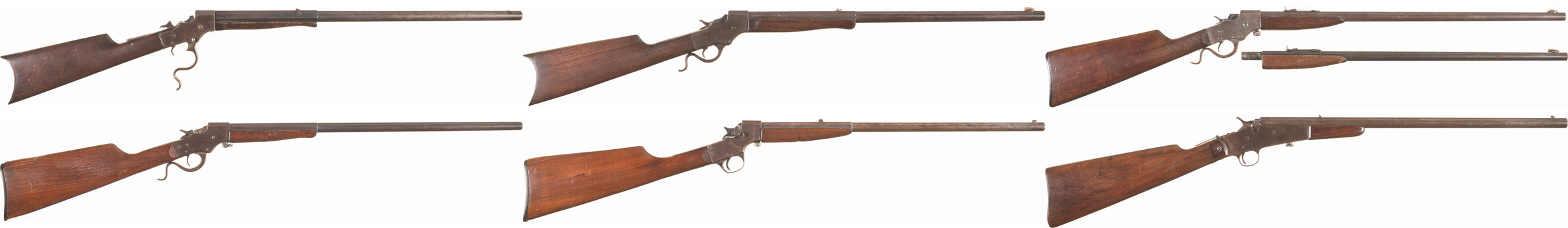 Six Single Shot Falling Block Rifles | Proxibid