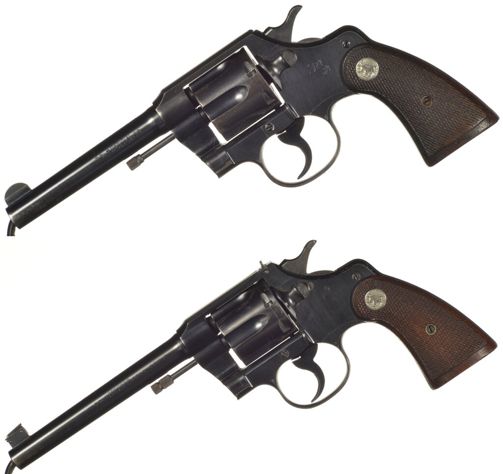 Two Colt Double Action Revolvers | Proxibid