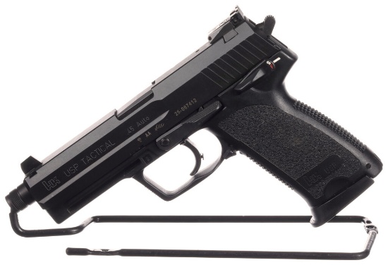 Heckler Koch Usp Tactical Semi Automatic Pistol With Case Guns