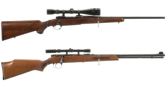 Two Bolt Action Rifles with Scopes | Guns & Military Artifacts Rifles ...