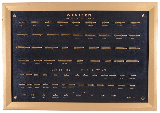 Western Cartridge Display Bullet Board | Guns & Military Artifacts ...