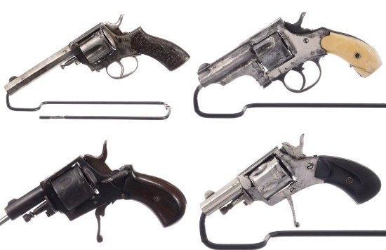 Four Double Action Revolvers | Guns & Military Artifacts Handguns ...