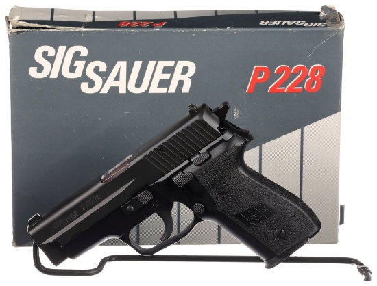 Sig Sauer Model P228 Semi-Automatic Pistol with Box | Guns & Military Artifacts Handguns ...