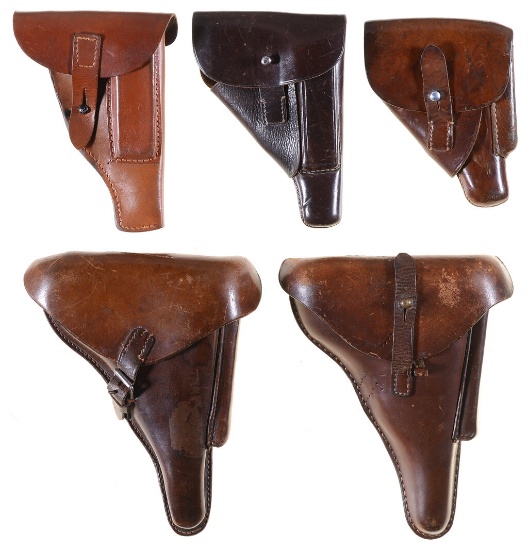 Group of Five German Military Holsters | Guns & Military Artifacts ...