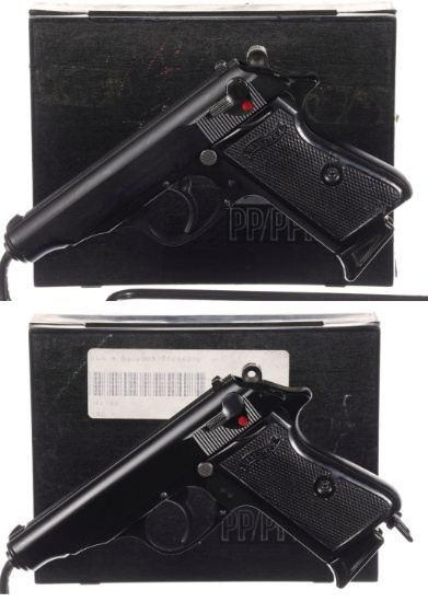 Two Walther Model PP Semi-Automatic Rimfire Pistols with Cases | Guns ...