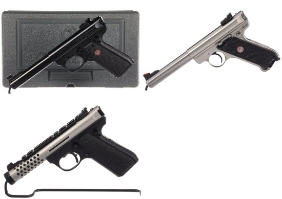 Three Ruger Semi-Automatic Pistols | Guns & Military Artifacts Handguns ...