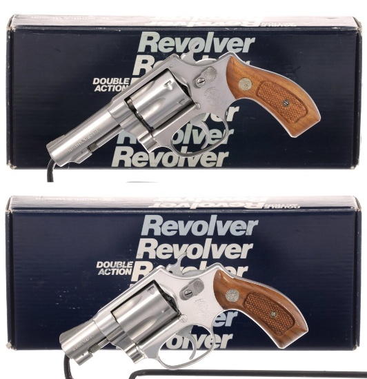 Two Smith & Wesson Double Action Revolvers with Boxes | Guns & Military ...
