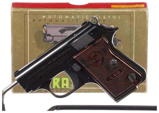 Astra Cub Semi-Automatic Pistol with Box | Guns & Military Artifacts Handguns & Pistols Semi ...