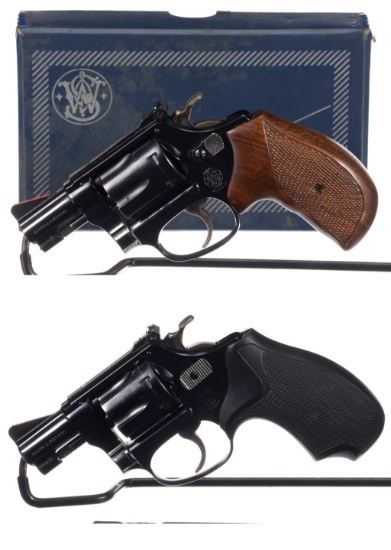 Two Smith & Wesson Model 34 Double Action Revolvers | Guns & Military ...