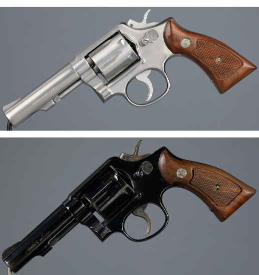Two Smith & Wesson Double Action Revolvers | Guns & Military Artifacts ...