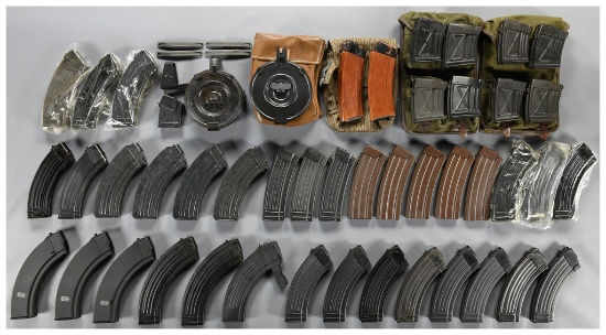 Large Group of Assorted AK Pattern Magazines and Pouches | Guns ...