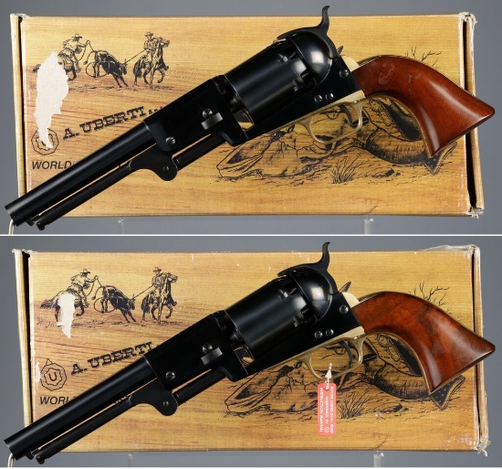 Two Uberti Third Model Dragoon Percussion Revolvers with Boxes | Guns ...