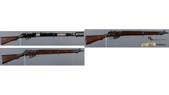 Three Lee-Enfield Pattern Bolt Action Military Rifles | Guns & Military ...