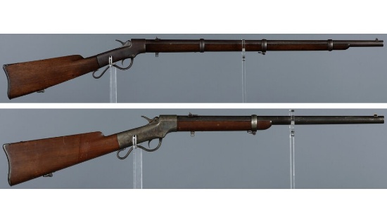 Two Antique Ballard Patent Single Shot Rifles | Guns & Military ...