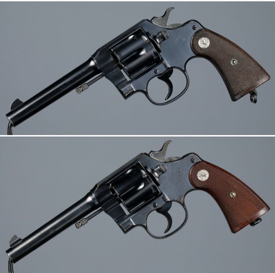 Two Colt New Service Double Action Revolvers | Guns & Military ...