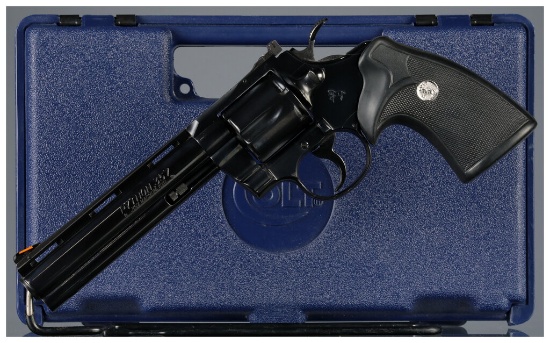 Colt Python Double Action Revolver with Scope and Case | Guns ...