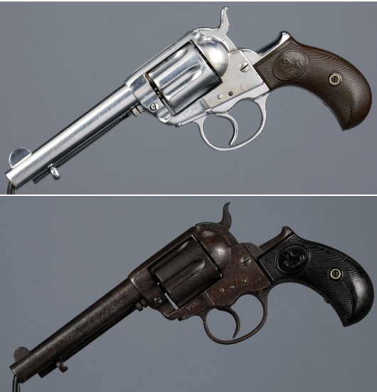 Two Colt Model 1877 Thunderer Double Action Revolvers | Guns & Military ...
