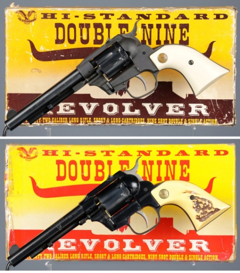 Two High Standard Double-Nine Double Action Revolvers with Boxes | Guns ...