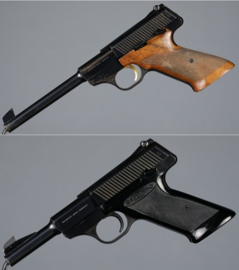 Two Belgian Browning Target Pistols | Guns & Military Artifacts ...