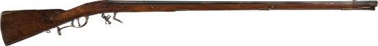 Straight Rifled Long Barrel Sporting Gun with Inverted Flintlock | Guns ...