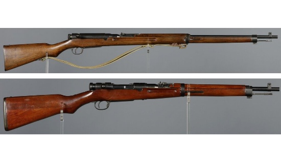 Two Japanese Military Type 38 Arisaka Bolt Action Rifles | Guns ...