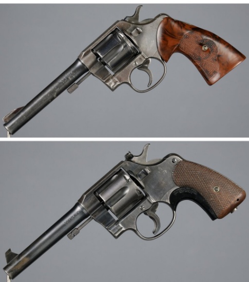 Two Upgraded U.S. Colt Model 1917 Double Action Revolvers | Guns & Military Artifacts Handguns ...