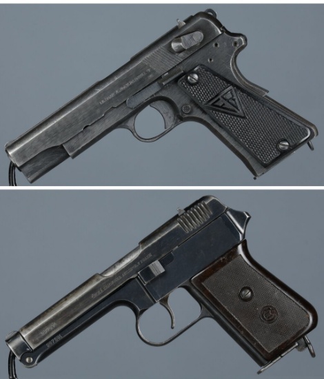 Two World War II Era European Military Semi-Automatic Pistols | Guns ...