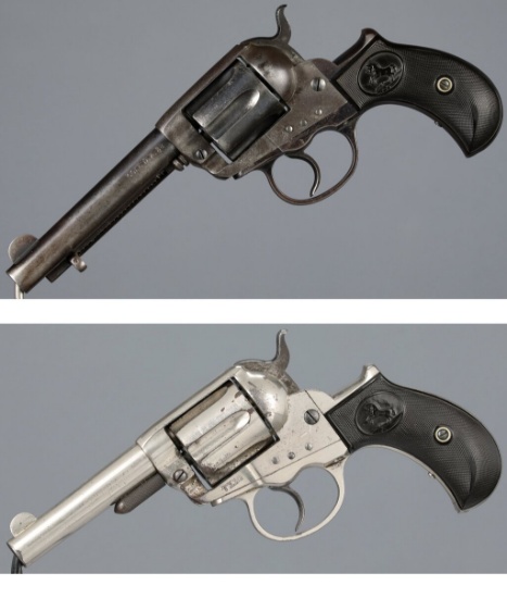Two Colt Model 1877 Double Action Revolvers | Guns & Military Artifacts ...