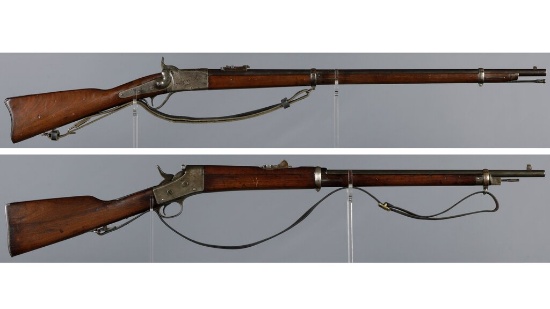 Two American Single Shot Rifles | Guns & Military Artifacts Rifles ...