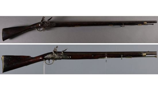 Two British Brown Bess Flintlock Muskets | Guns & Military Artifacts ...