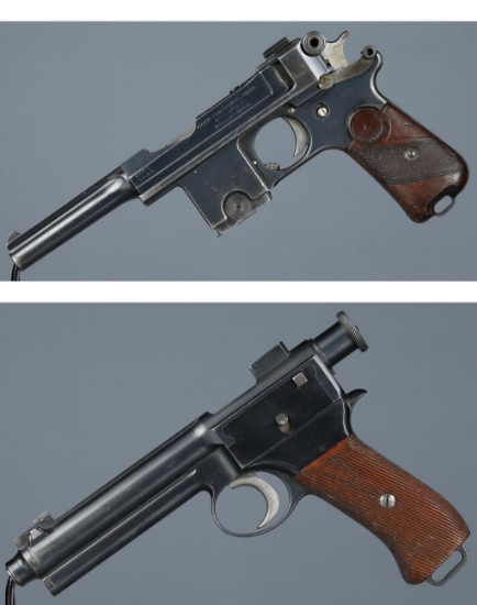 Two Early European Military Pattern Semi-Automatic Pistols | Guns ...