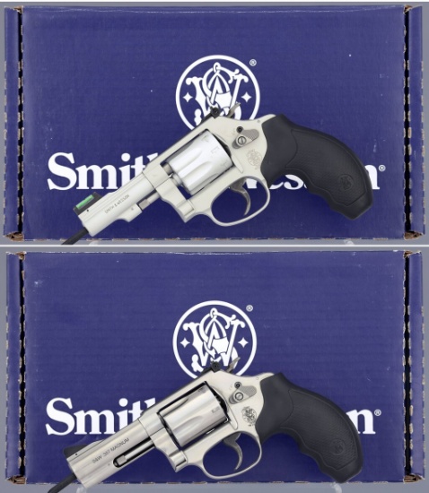Two Smith & Wesson Double Action Revolvers with Boxes | Guns & Military ...