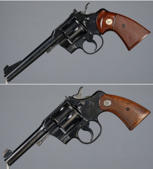 Two Colt Officer's Model Double Action Revolvers | Guns & Military ...