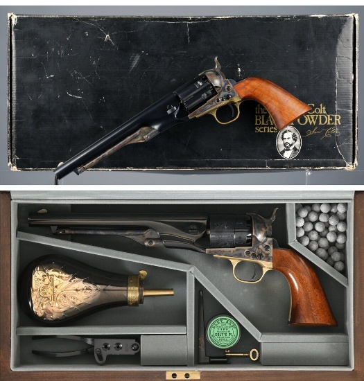 Two Colt Black Powder Series Model 1860 Army Revolvers | Guns ...