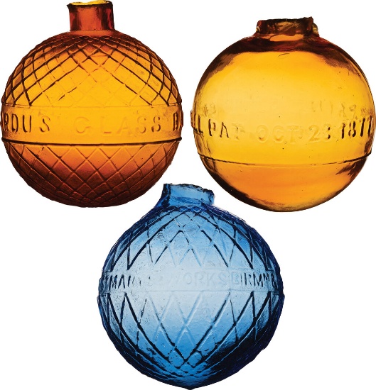 Collector's Lot of Three Fine Glass Target Balls | Guns & Military ...