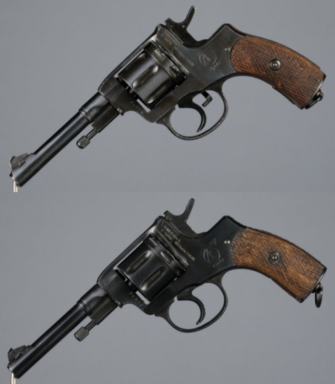 Two Soviet Izhevsk Model 1895 Nagant Double Action Revolvers | Guns ...